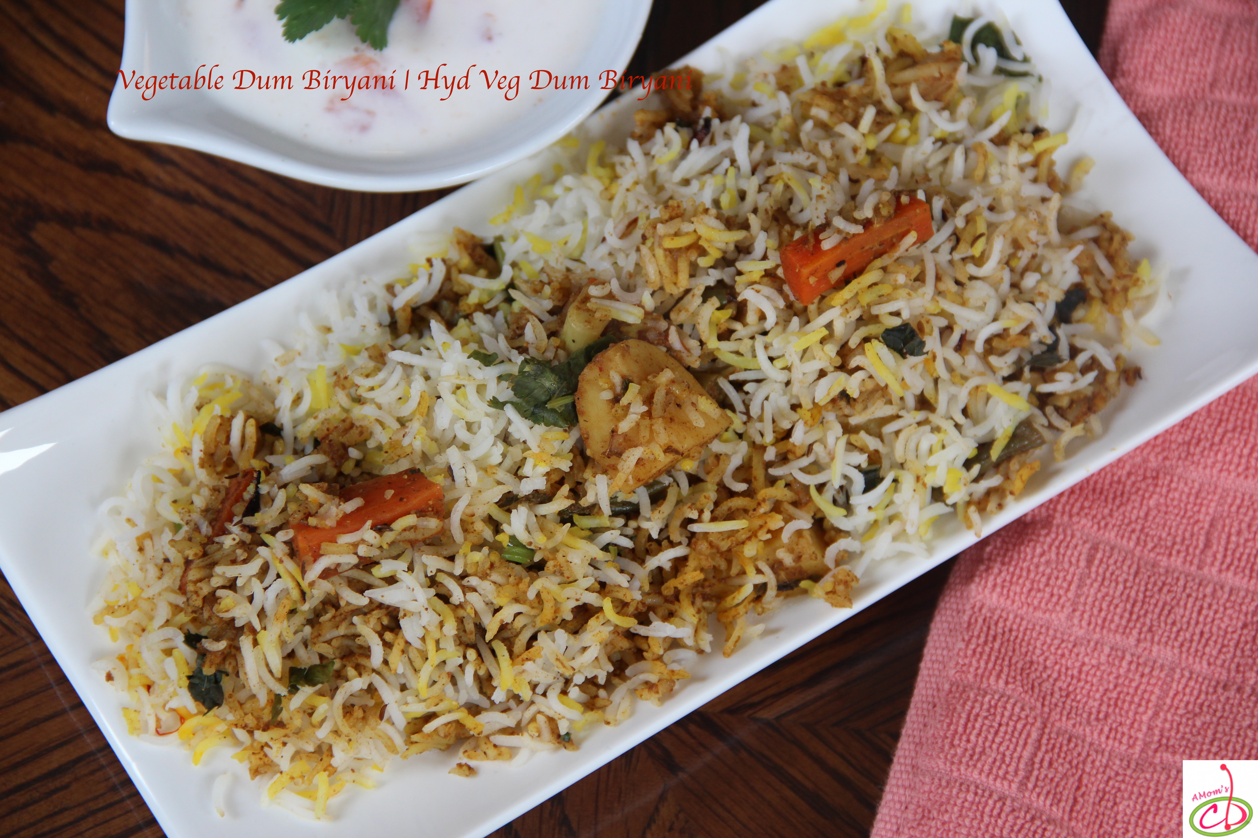 Vegetable Dum Biryani | Hyd Veg Dum Biryani - A Moms Cookbook